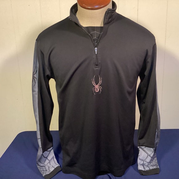 Spyder | Shirts | Vintage Spyder Ski 4 Zip Shirt With Hidden Web Front ...